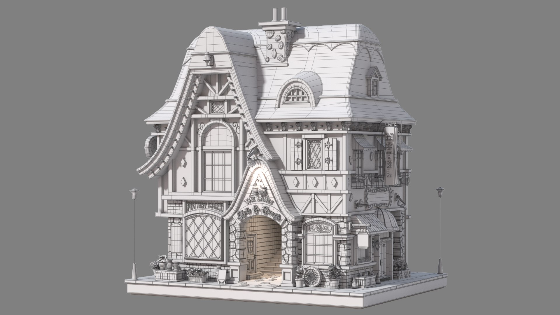 Cartoon House 19 3D model - TurboSquid 2010369