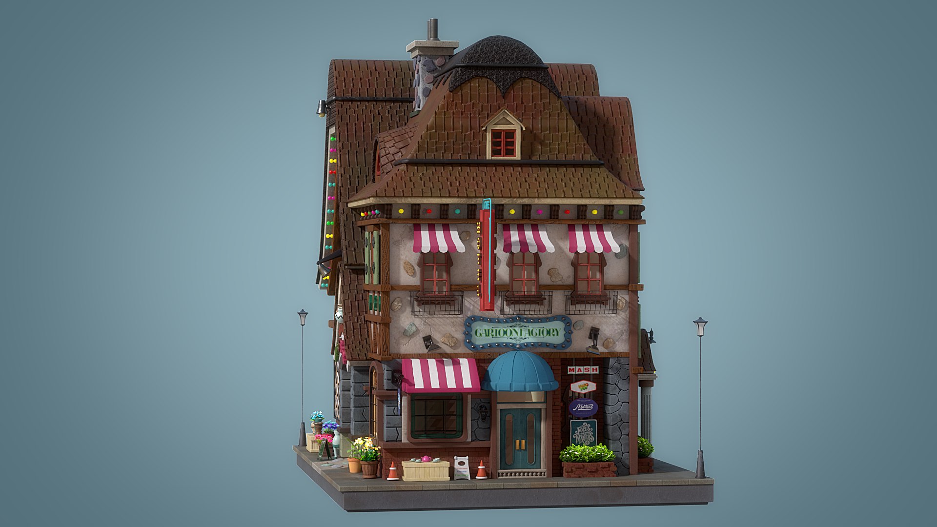 Cartoon House 19 3D model - TurboSquid 2010369