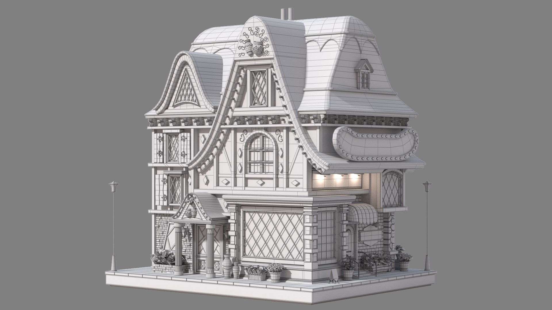 Cartoon House 19 3D model - TurboSquid 2010369