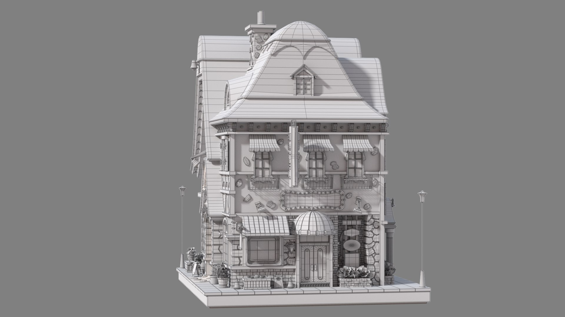 Cartoon House 19 3D model - TurboSquid 2010369