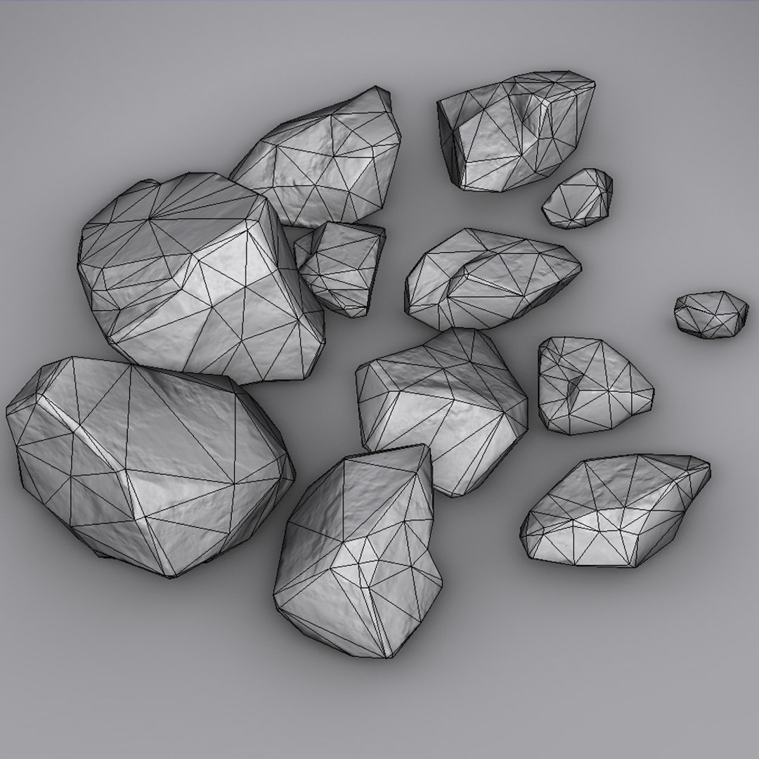 Small Rocks 3d Obj