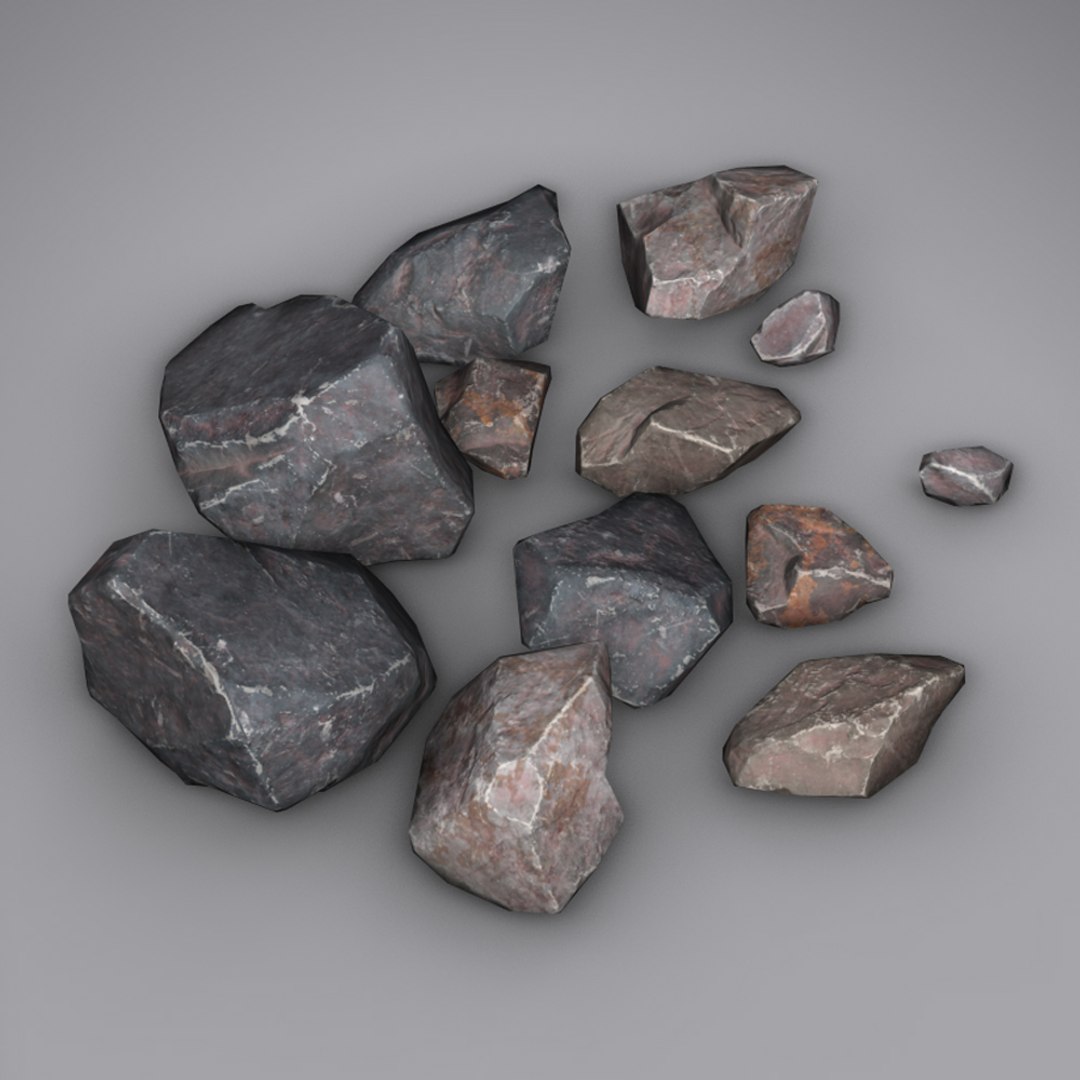 Small Rocks 3d Obj