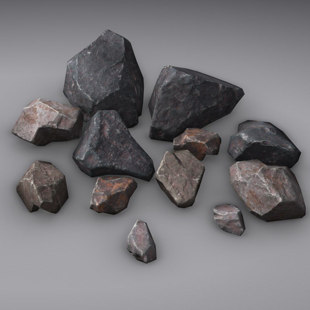 Small Rocks 3d Obj
