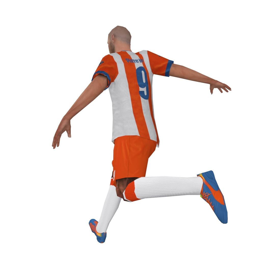3d soccer pack characters stadiums model