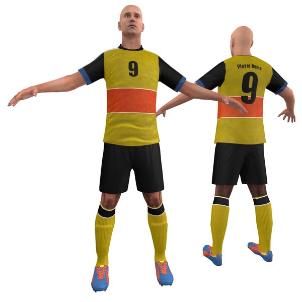 3d soccer pack characters stadiums model