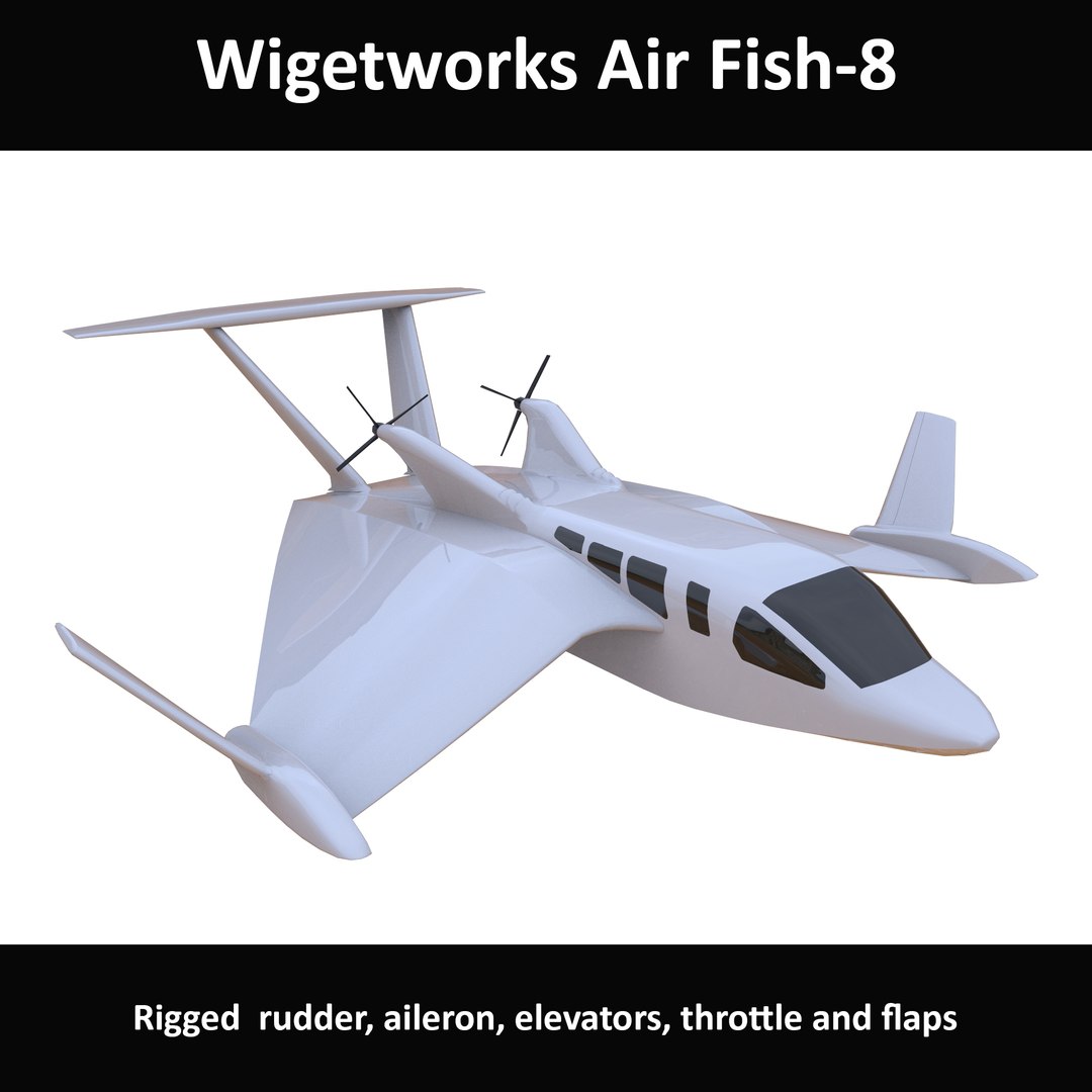 Wigetworks Air Fish 8 3D Model - TurboSquid 1159256