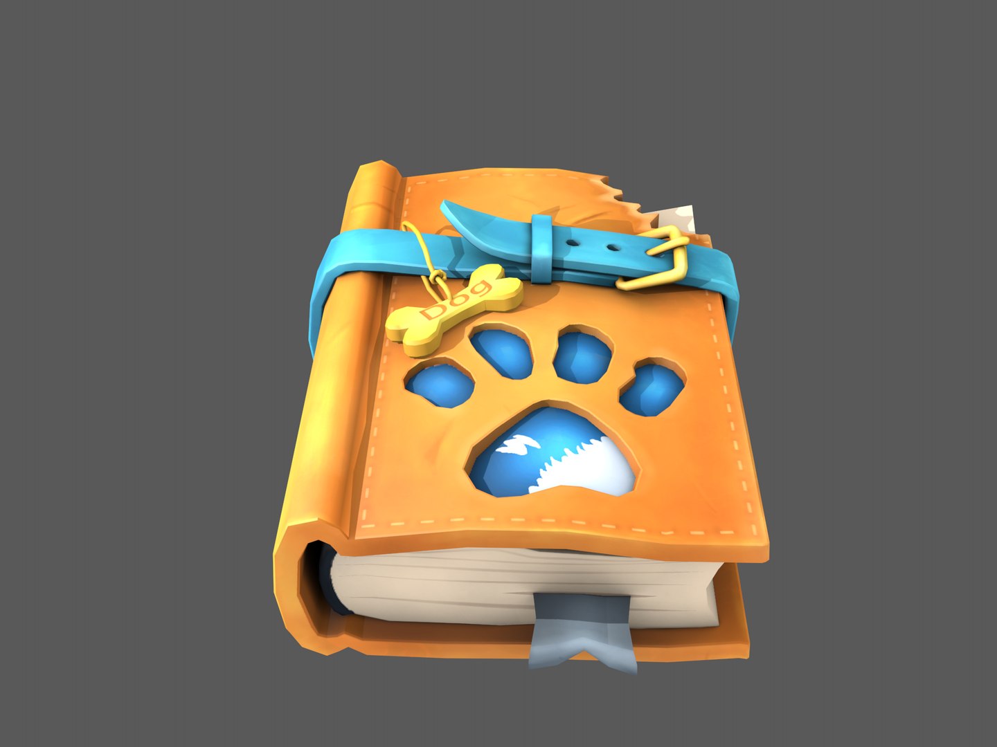 3D Stylized Dog Training Book Model - TurboSquid 1529635