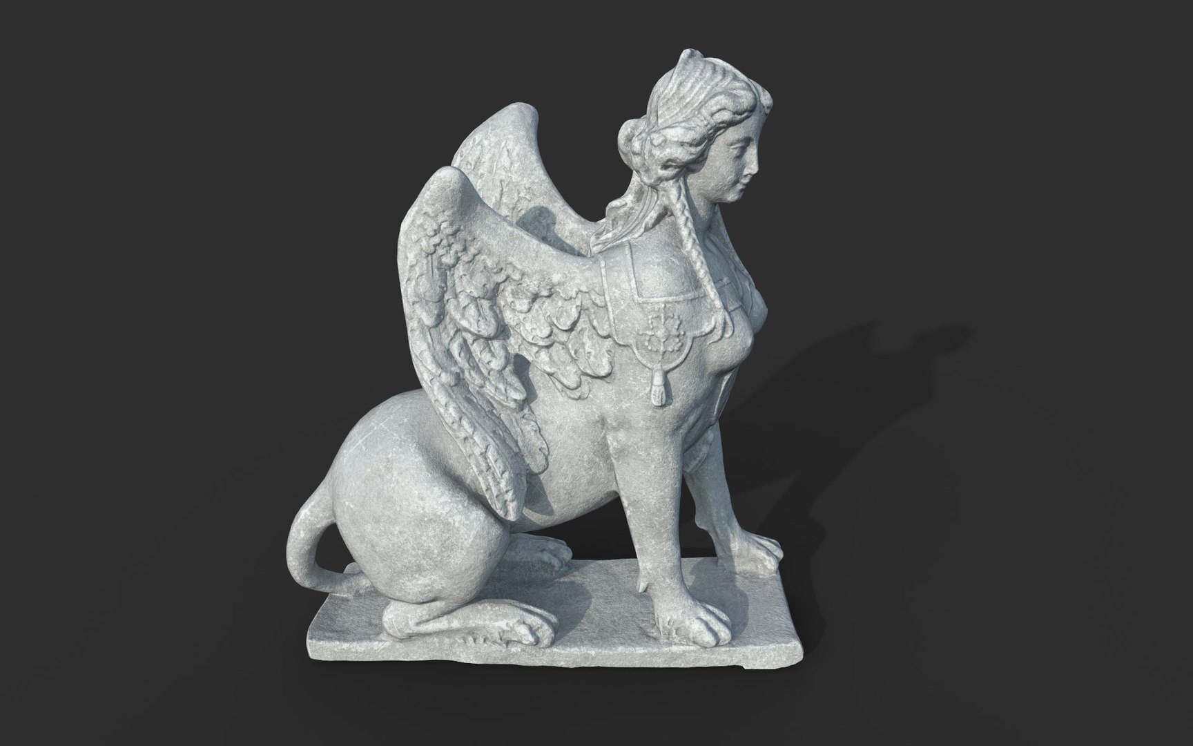 Sphinx Statue Creature 3D Model - TurboSquid 1539919