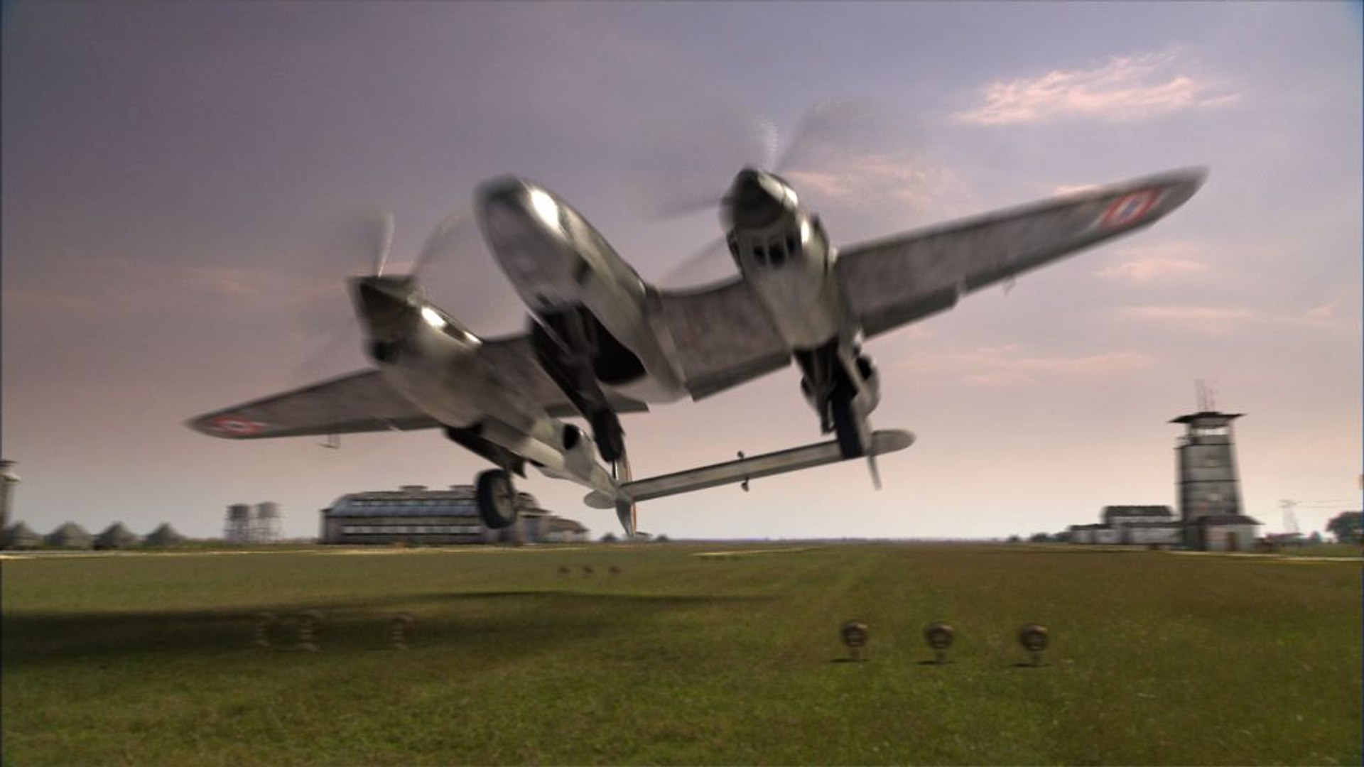 recon aircraft p38 lightning 3d max