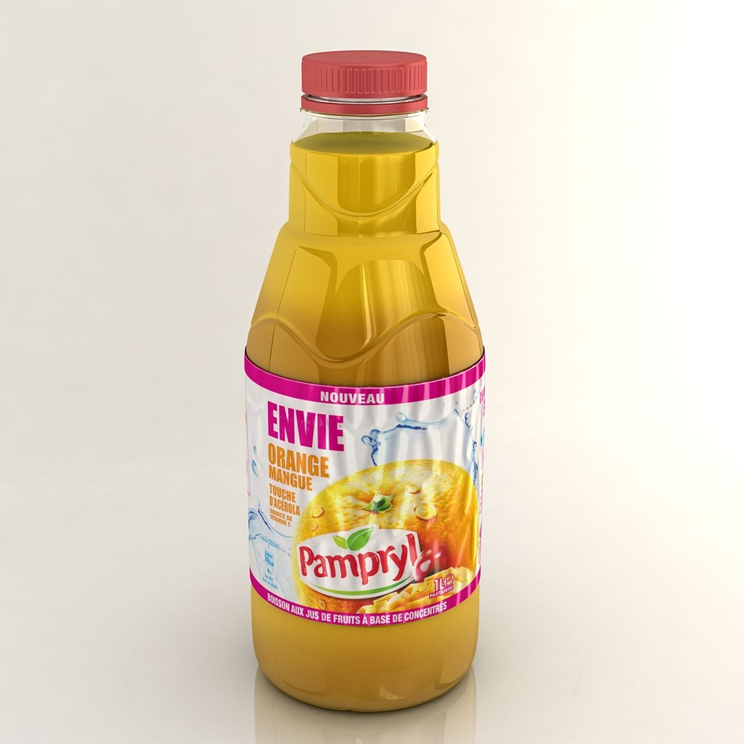 3d model juice orange