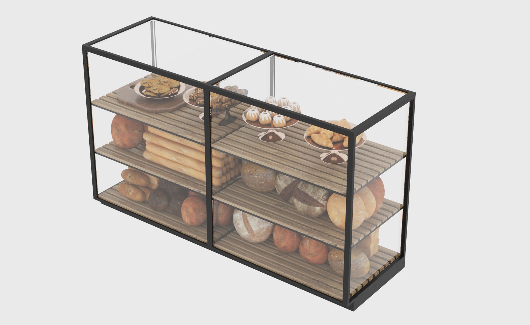 Bakery Display 3D Model - TurboSquid 2497934