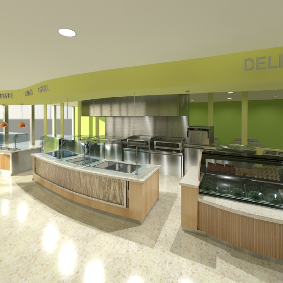 3d Model Cafeteria Equipment