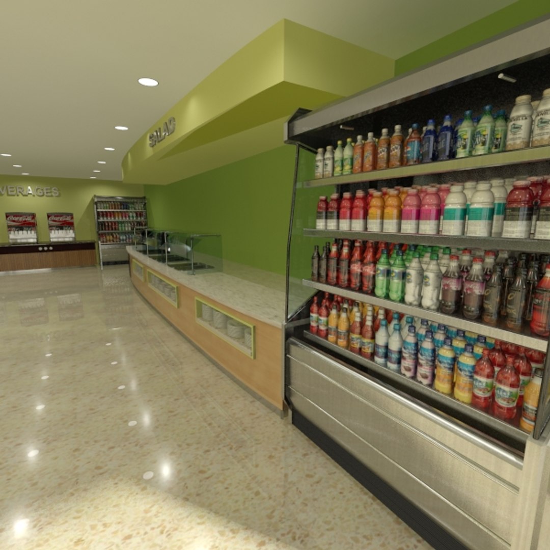 3d Model Cafeteria Equipment