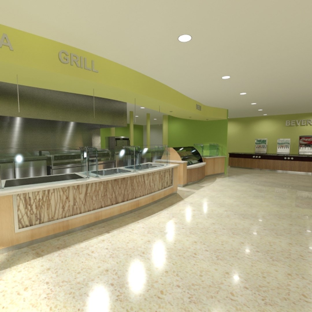 3d Model Cafeteria Equipment