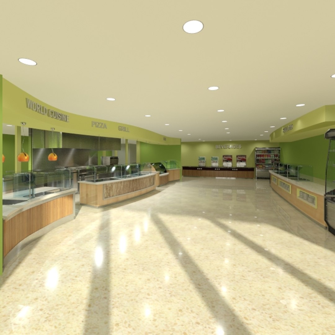 3d Model Cafeteria Equipment