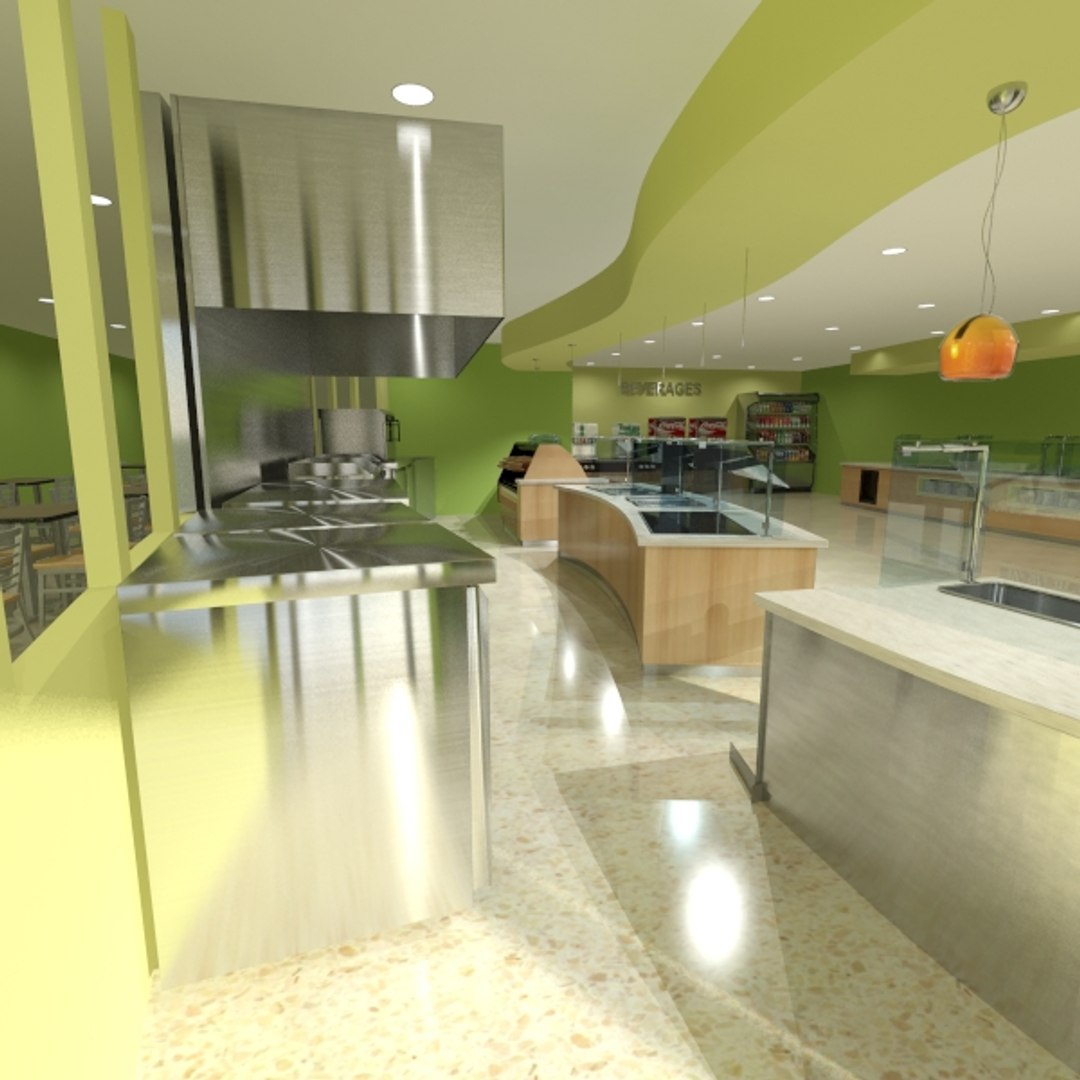 3d Model Cafeteria Equipment