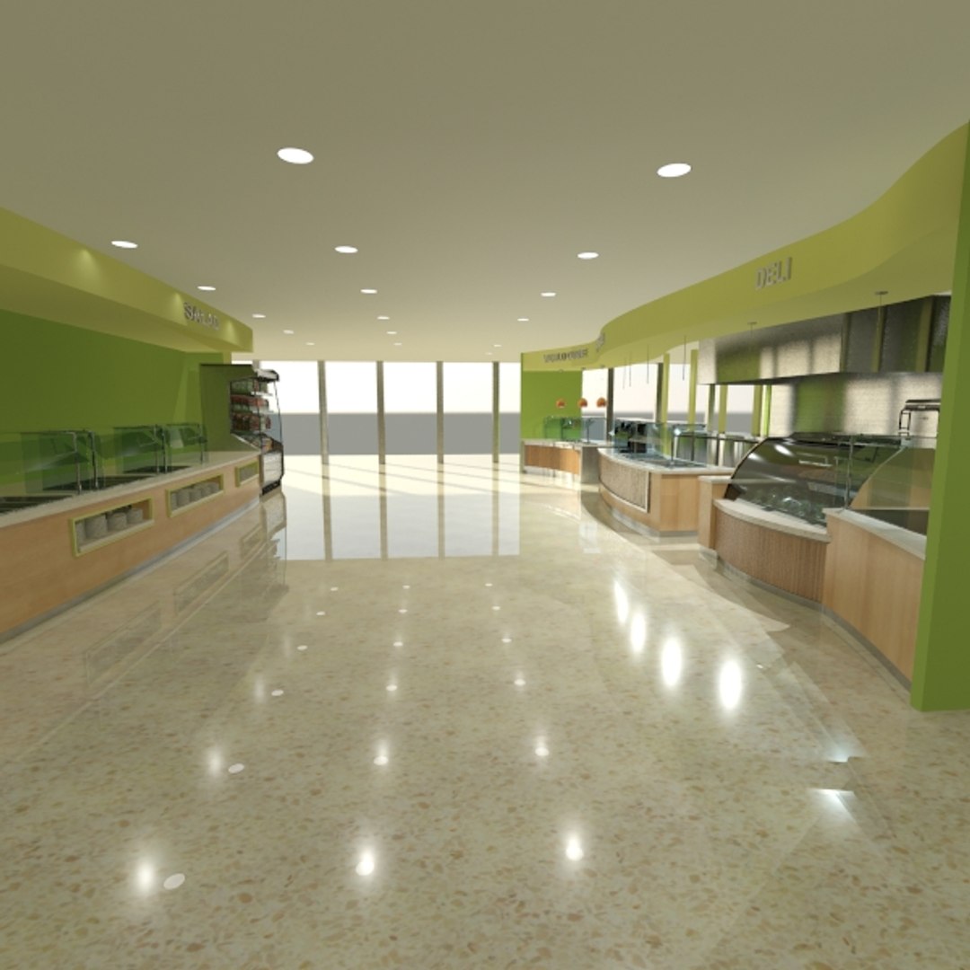 3d Model Cafeteria Equipment