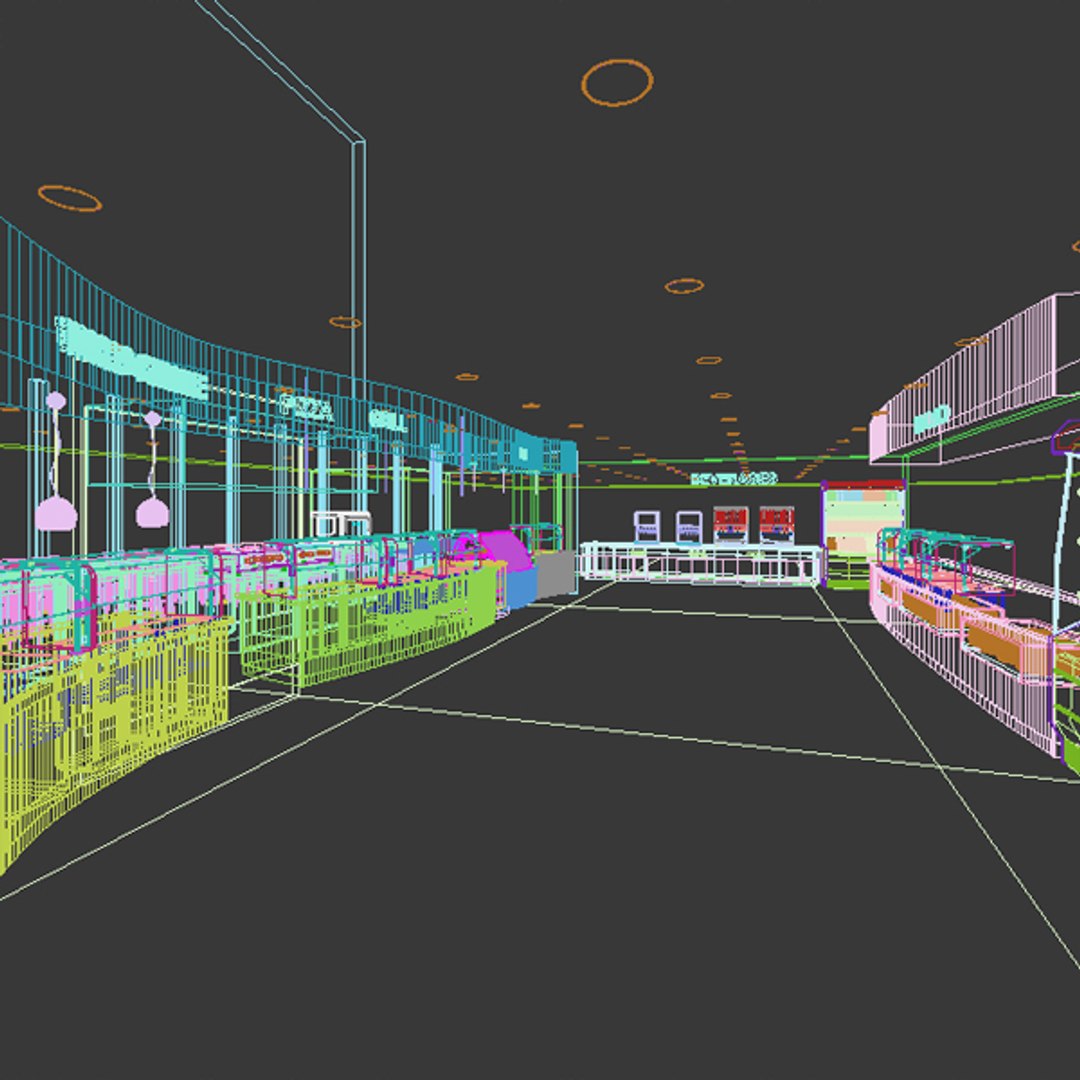 3d Model Cafeteria Equipment