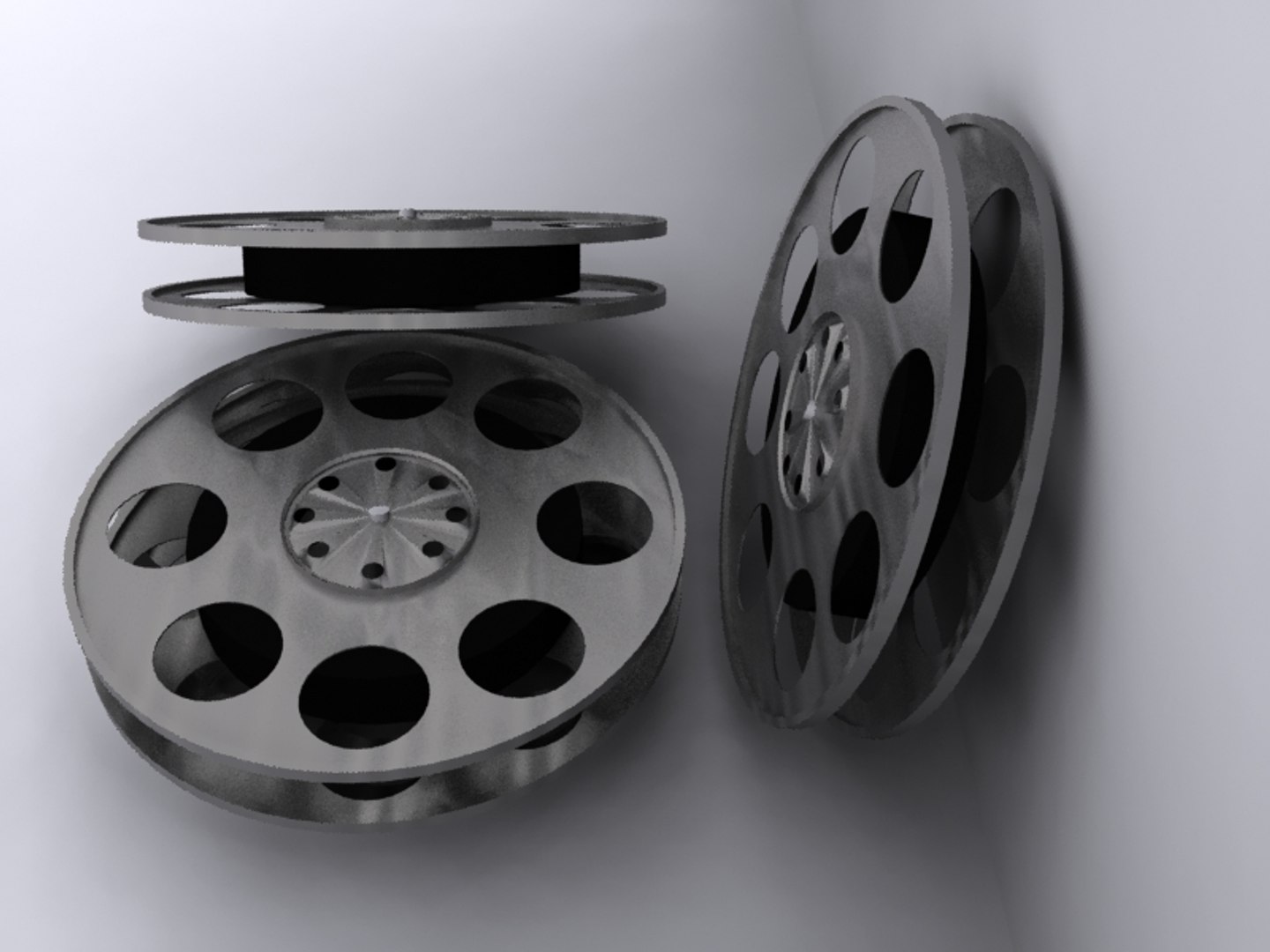 3d Model Film Reel