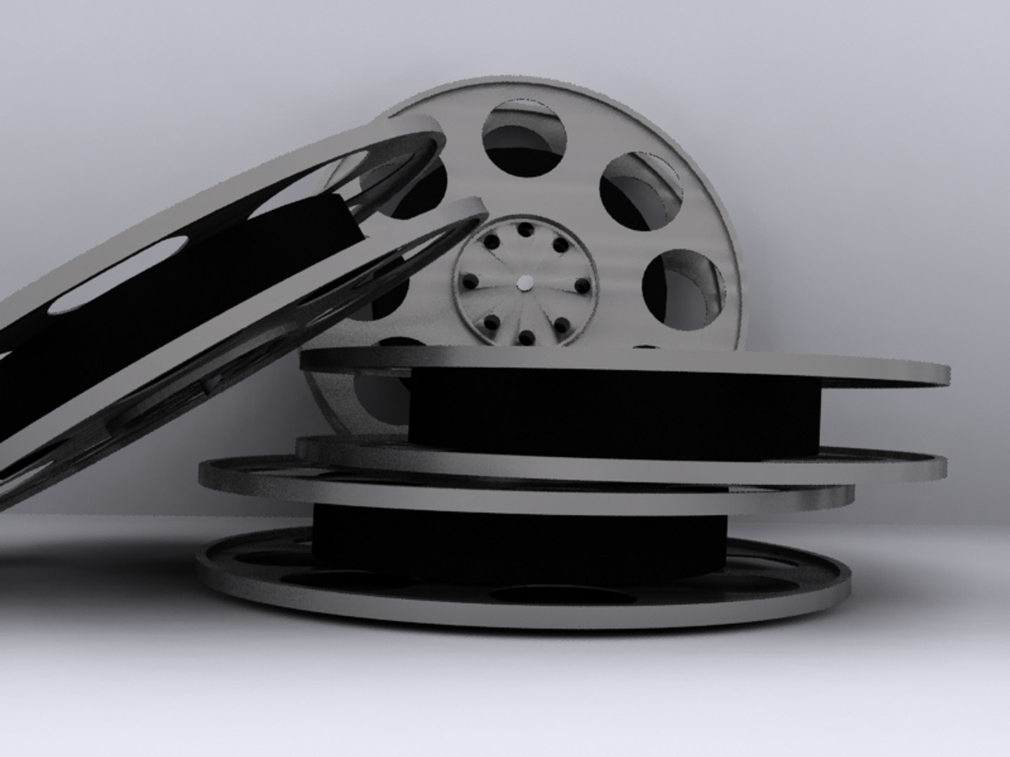 3d Model Film Reel