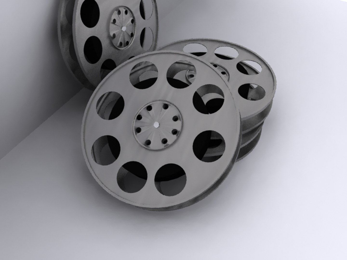 3d Model Film Reel