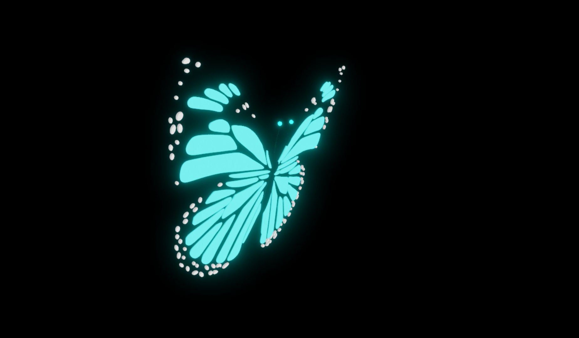Butterfly With Glow Effect 3D Model - TurboSquid 2042770