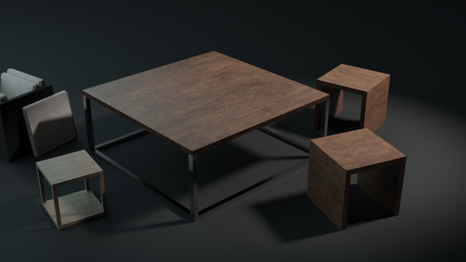 3D Simple Blocks and Benches Bundle - TurboSquid 1747253