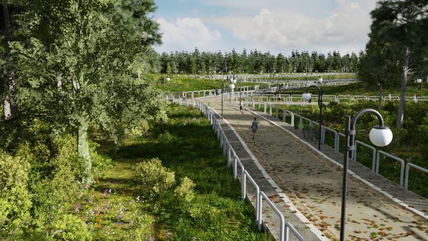 Park blender 3D - TurboSquid 1563027