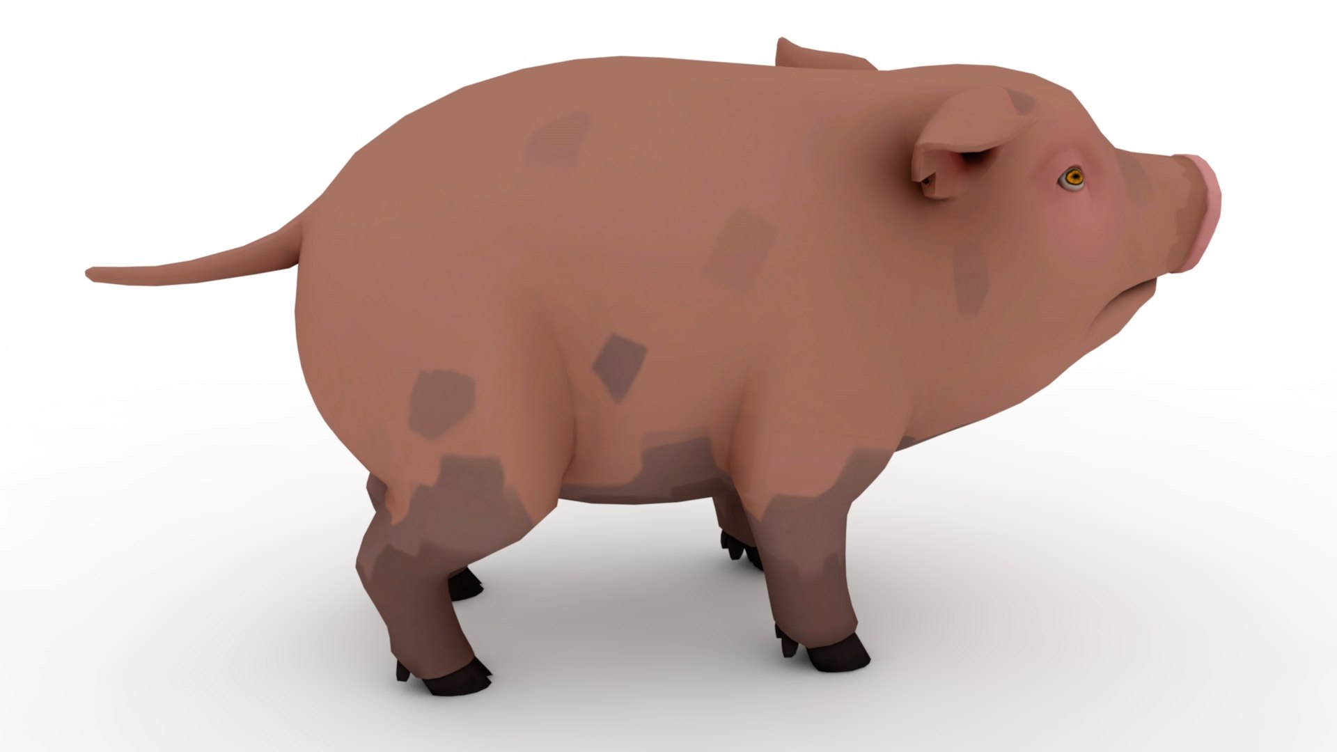 3D Cartoon Pig 3D Model - TurboSquid 1845123