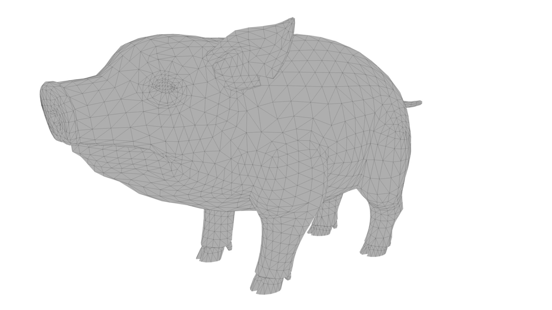 3D Cartoon Pig 3D Model - TurboSquid 1845123