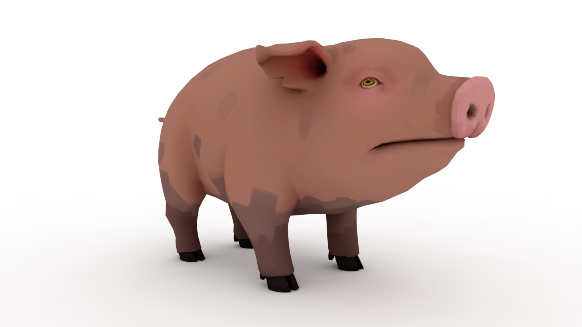 3D Cartoon Pig 3D Model - TurboSquid 1845123