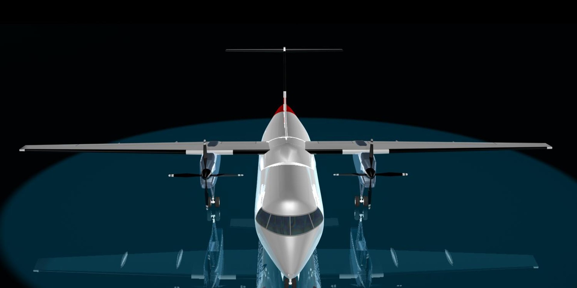 3d Model American Airlines Bombardier Dash