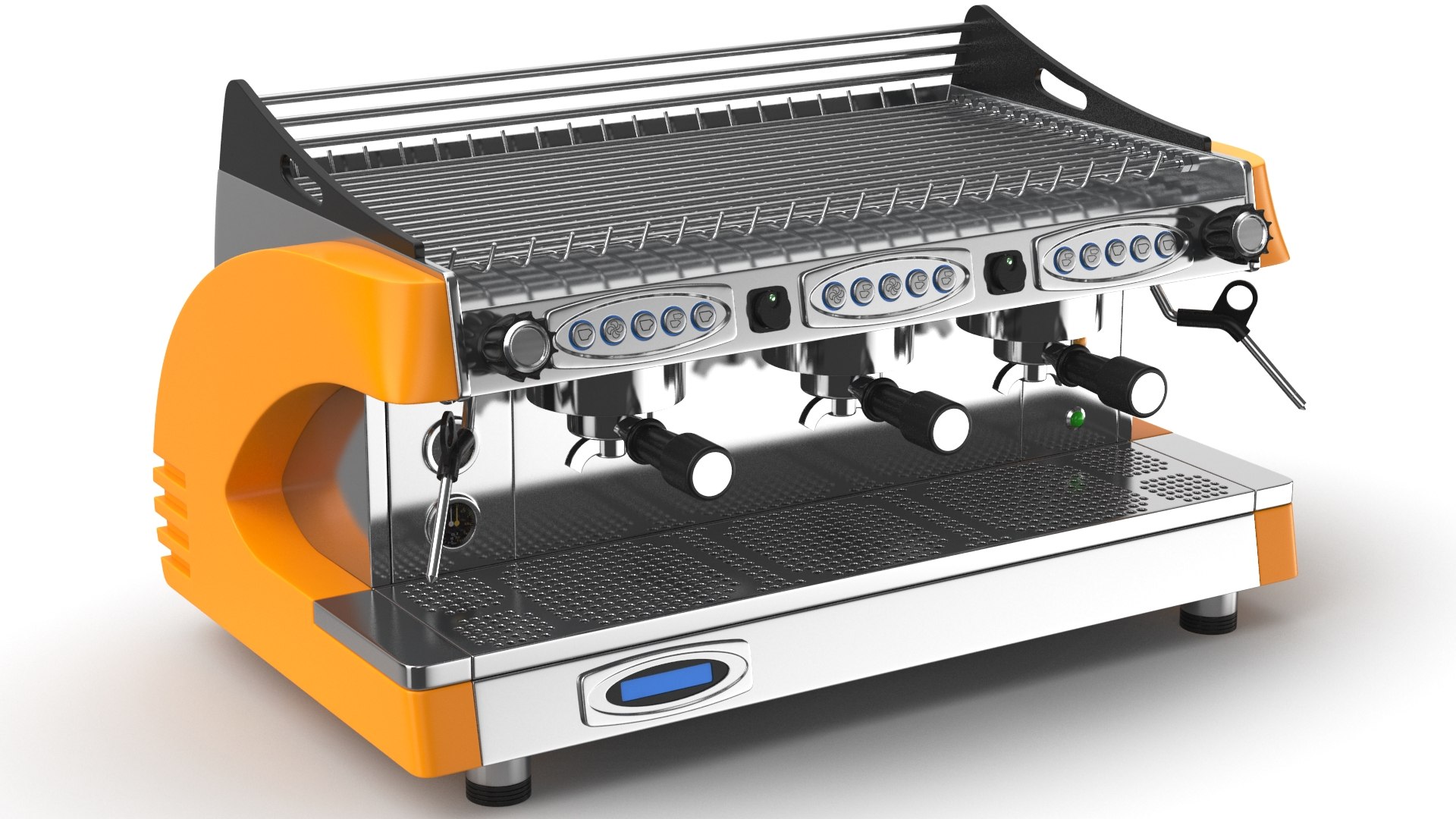 3D Model Detailed Yellow Espresso Maker - TurboSquid 2013582