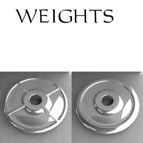 pesos dumbell Modelo 3D - TurboSquid 367953