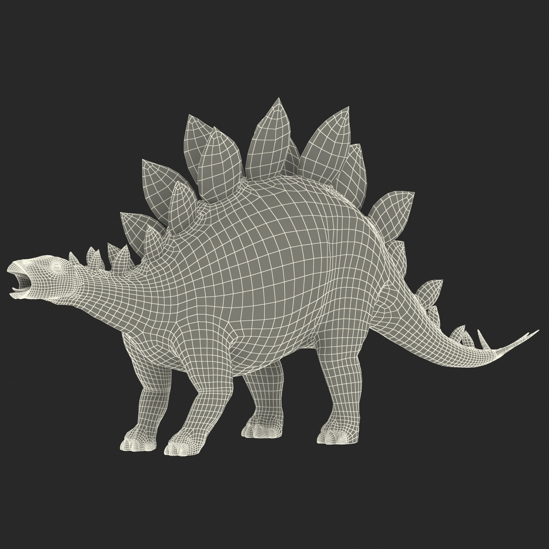stegosaurus prehistoric modeled 3d model