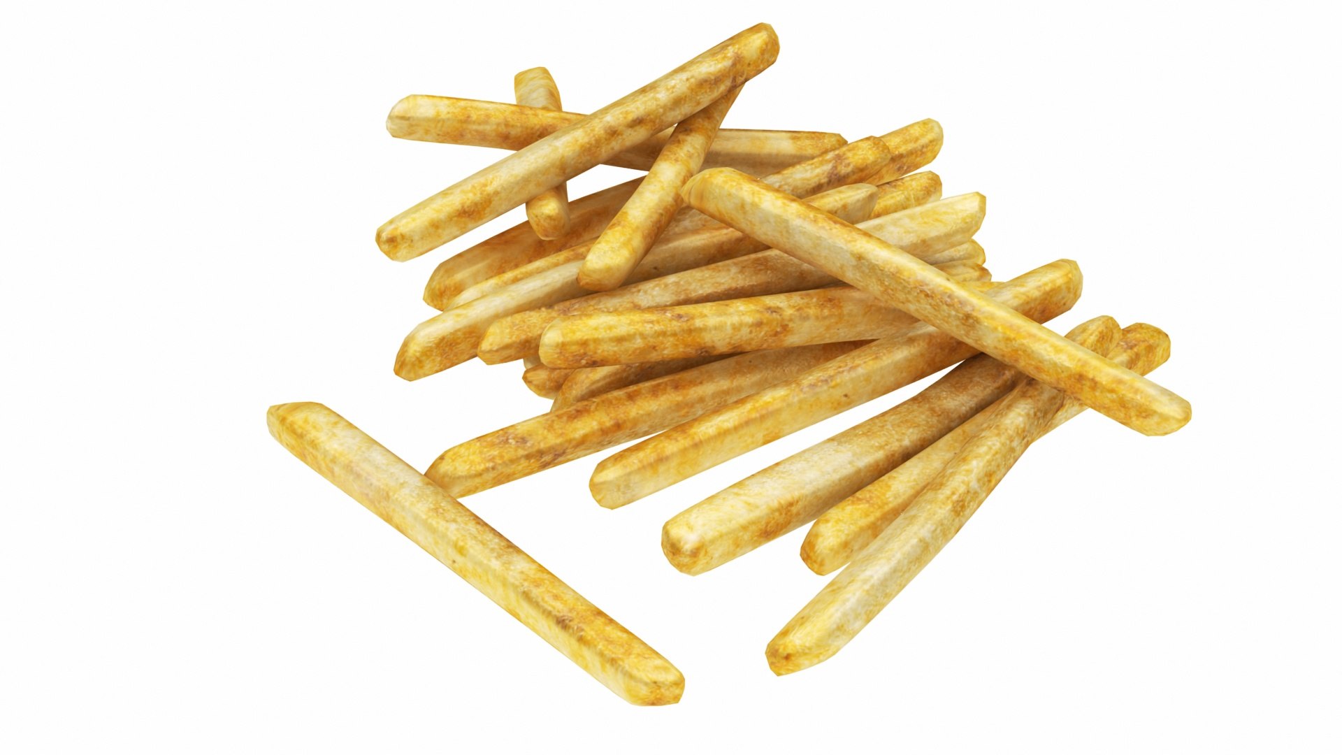 3D Potato Fried Model - TurboSquid 1680045