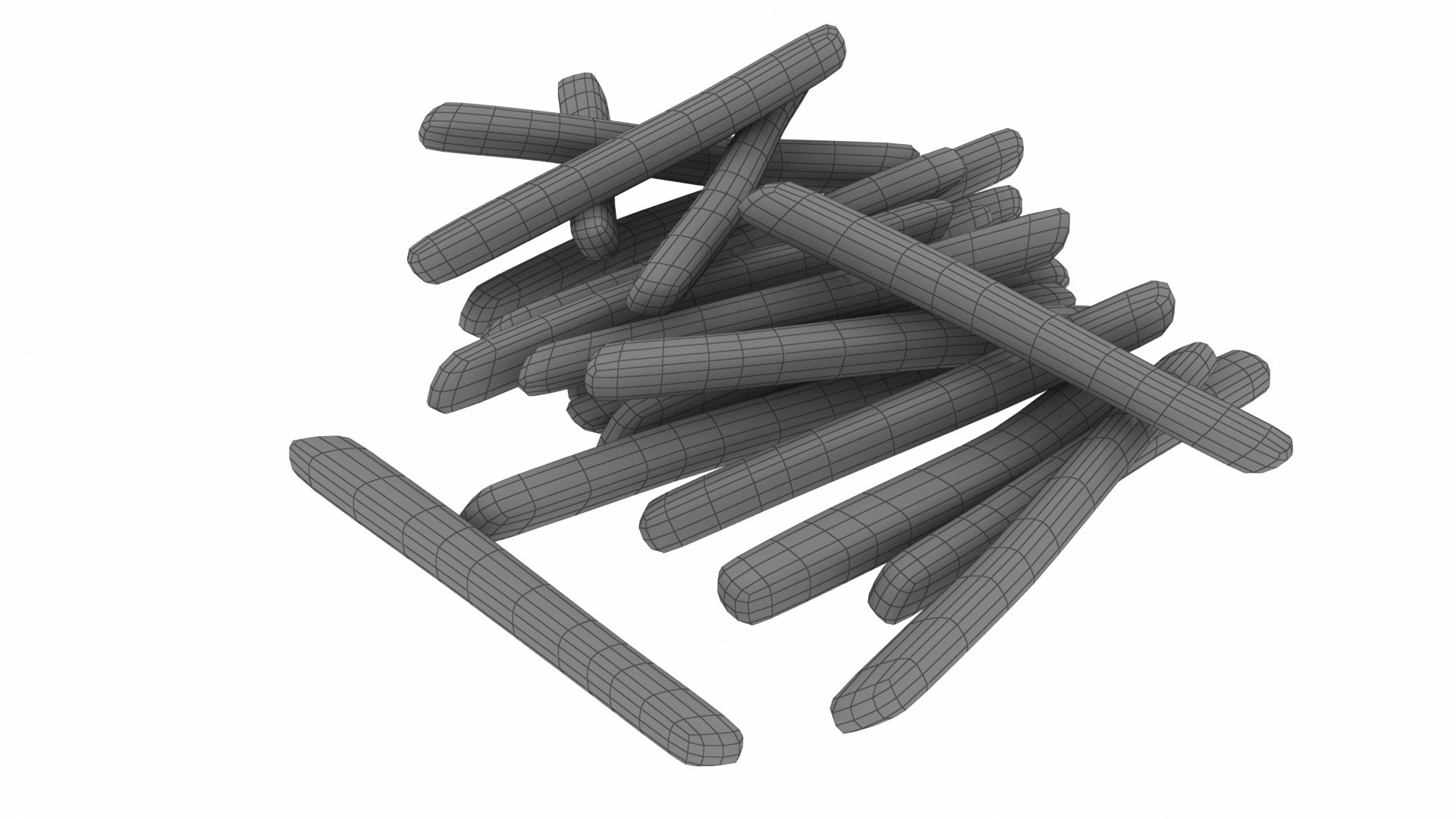 3D Potato Fried Model - TurboSquid 1680045