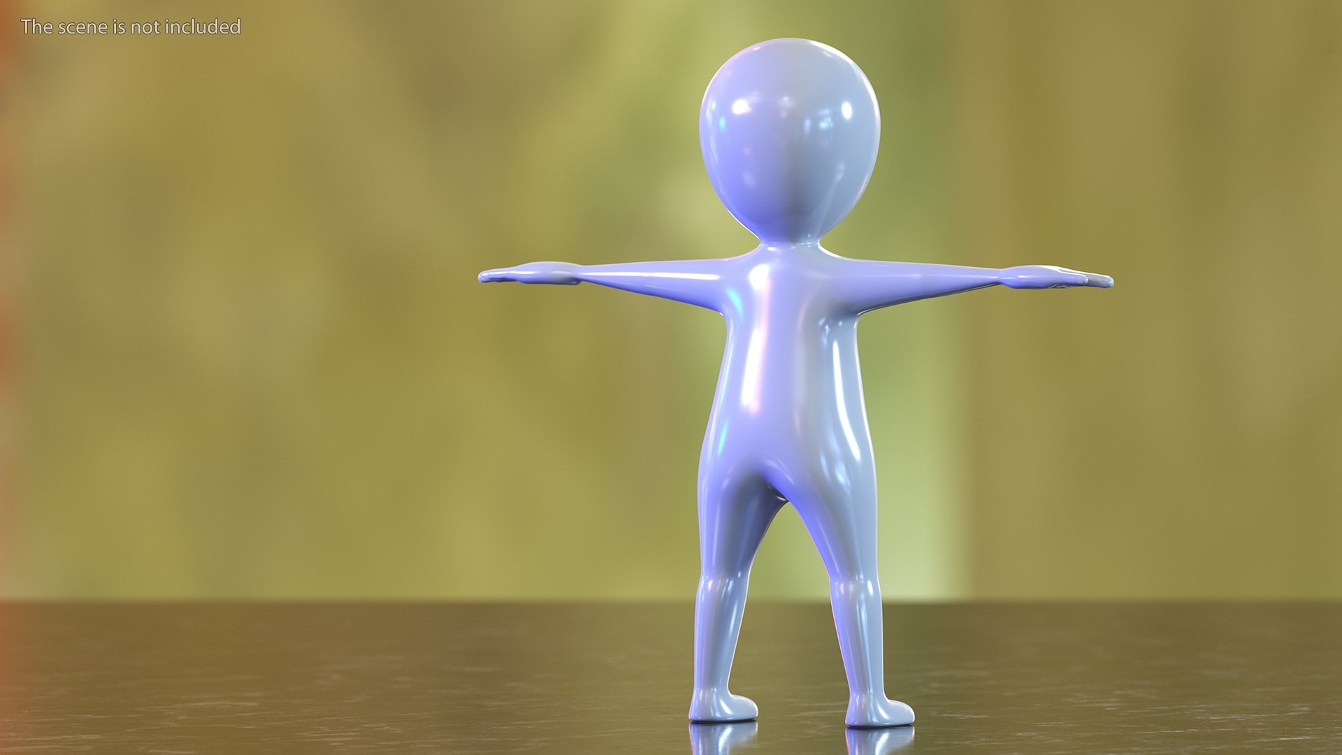 Stickman T-pose Model - TurboSquid 1893592