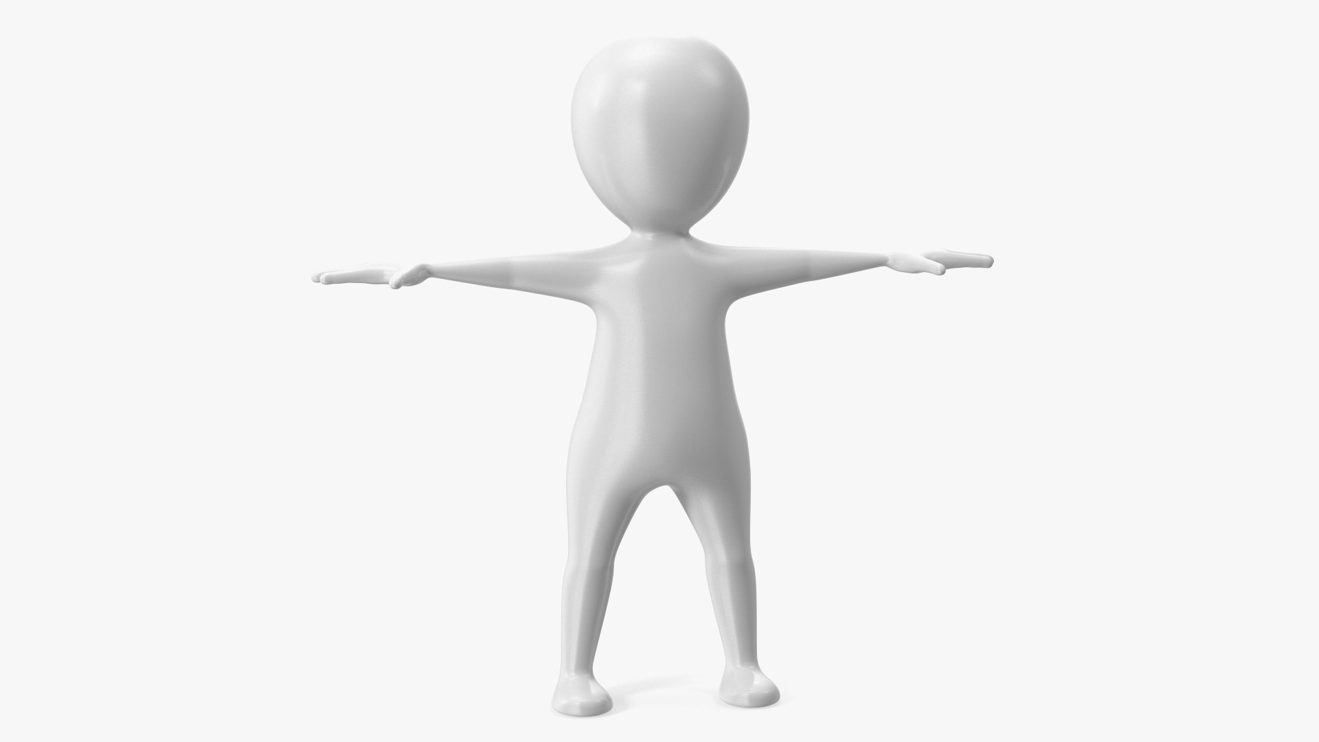 Stickman T-pose model - TurboSquid 1893592