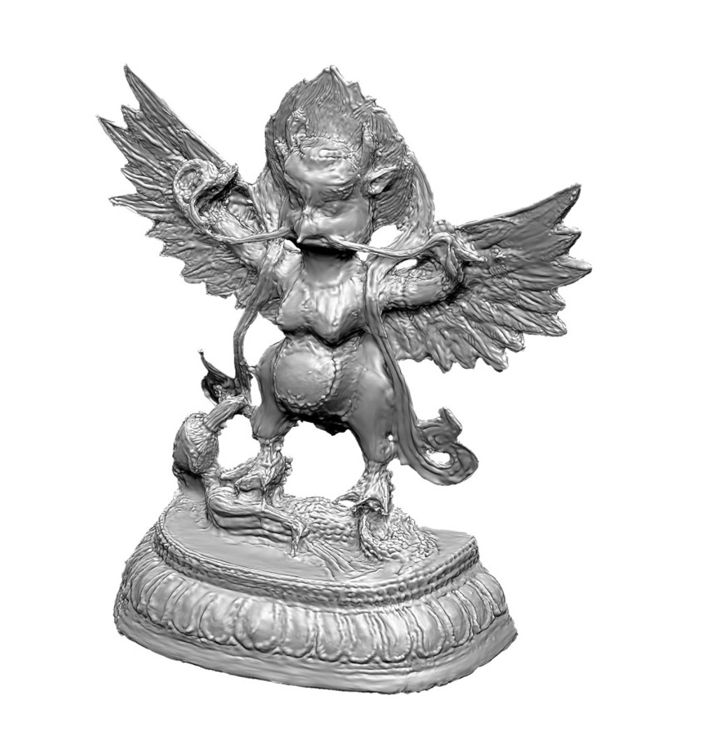3d Garuda Statue Model