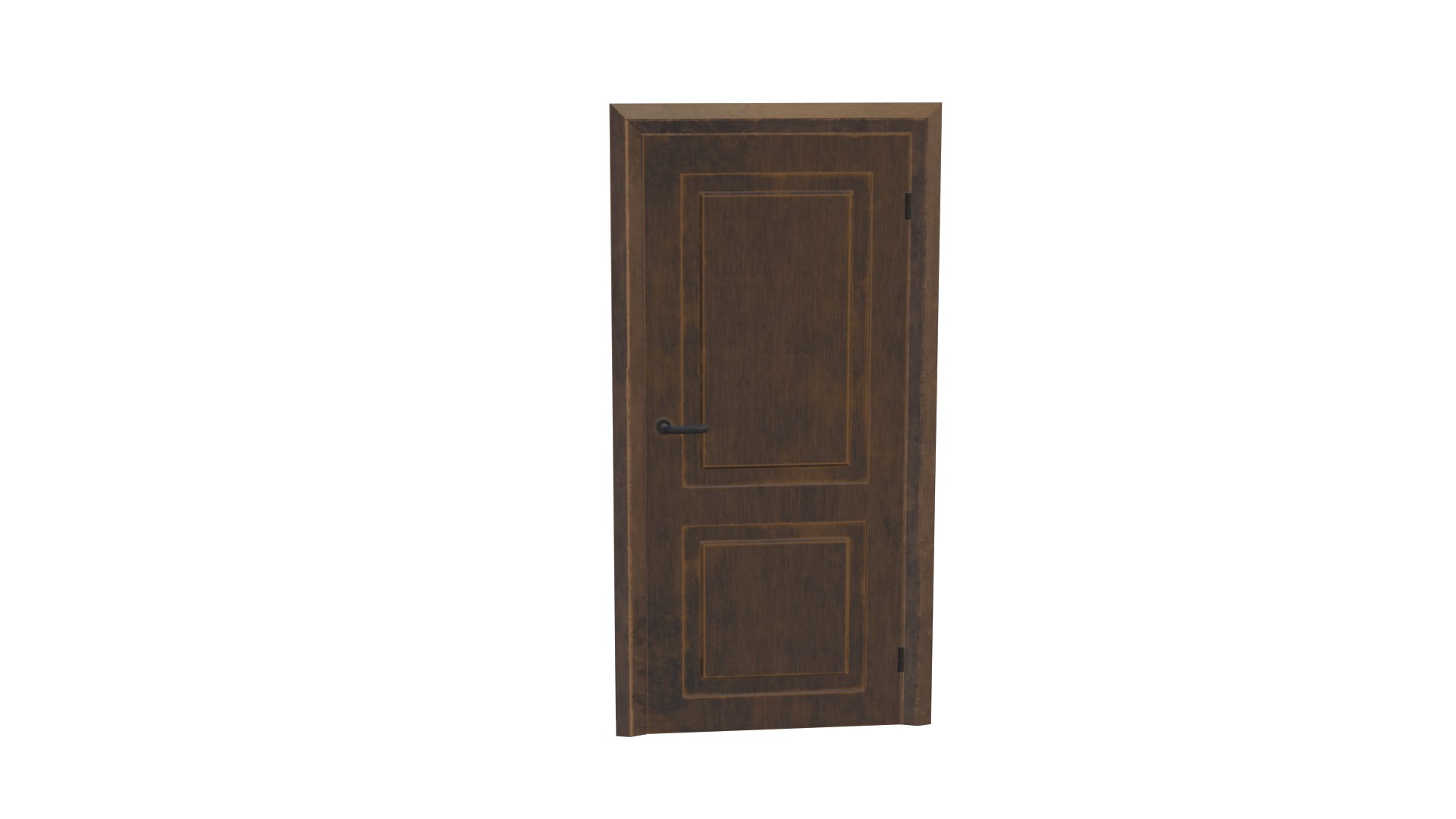 3D Low Poly Wooden Door 3D Model - TurboSquid 2298930