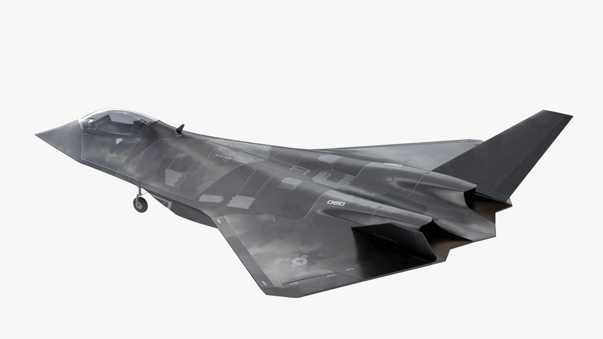 3D Future Jet Fighter Concept 2050 Pack - TurboSquid 1817091