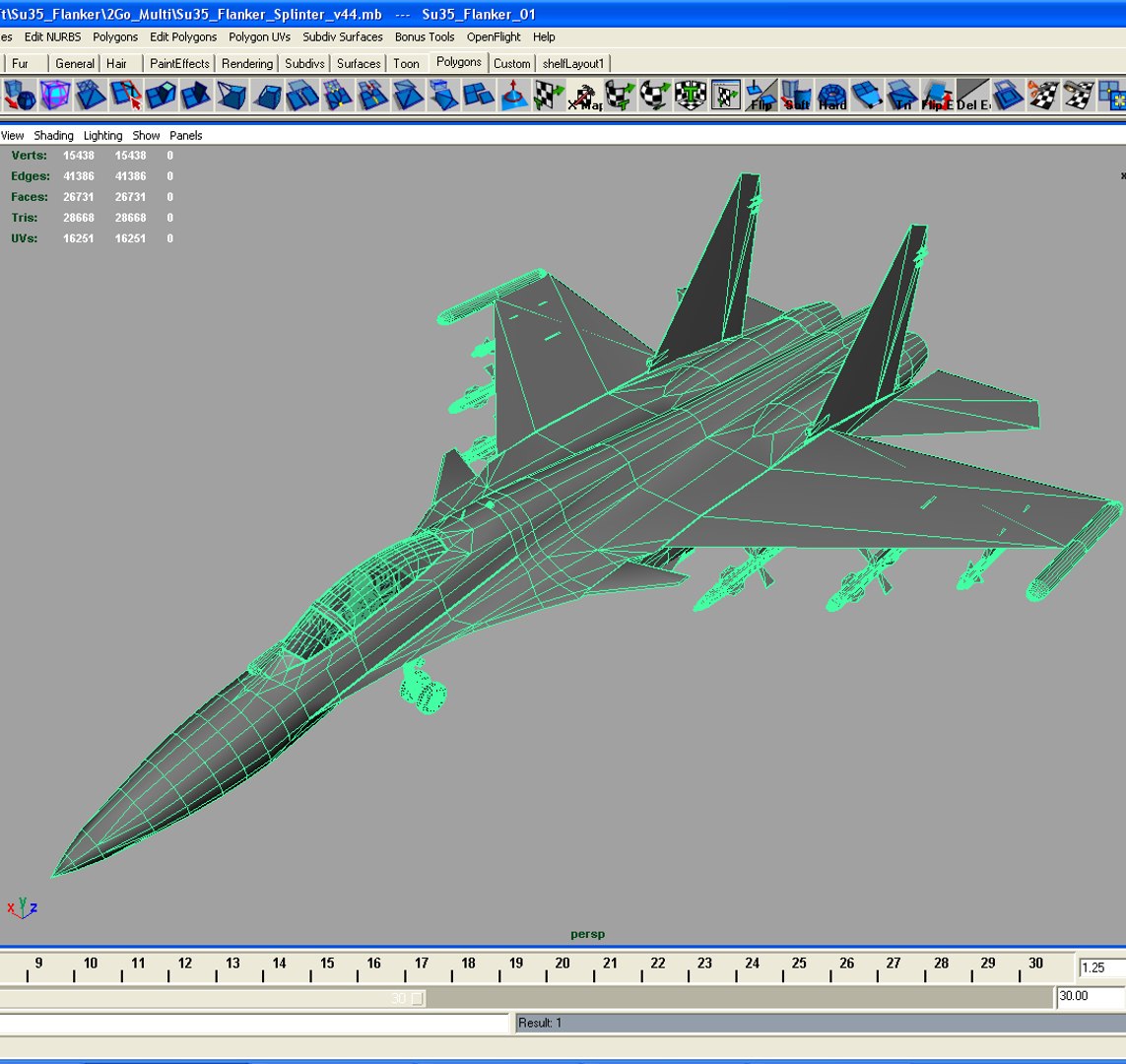 3d Su35 Flanker