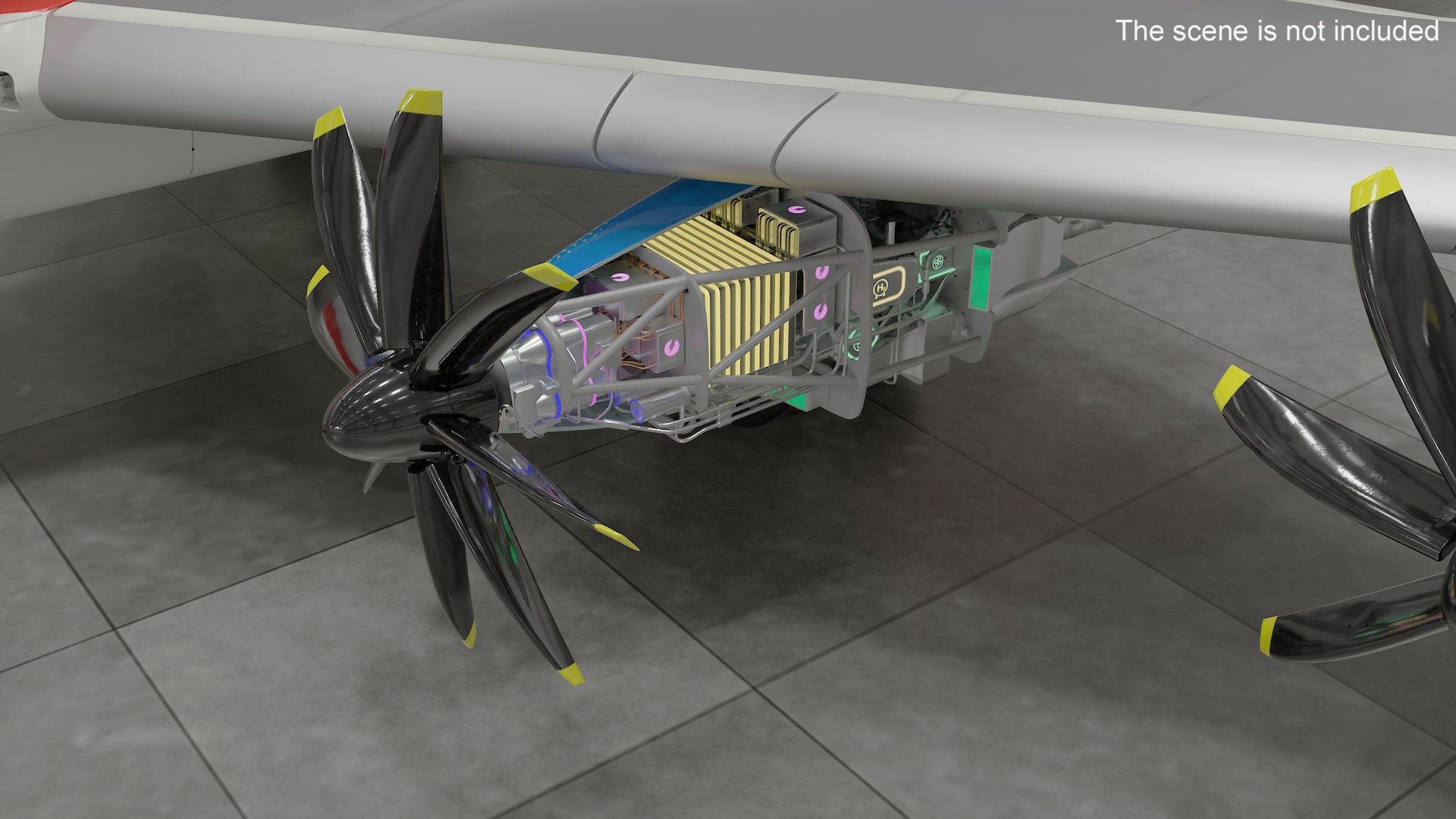 3D Airbus Zeroe Hydrogen Engine Cutaway - TurboSquid 2378186