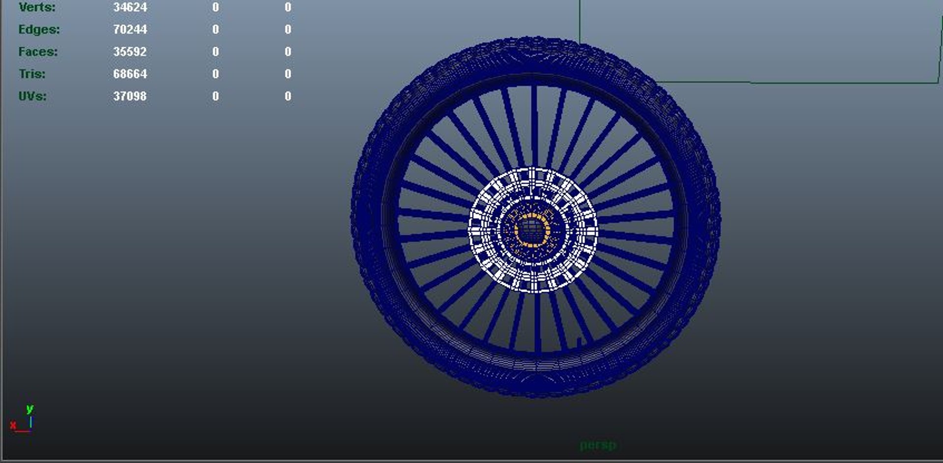 3d Model Bike Wheel