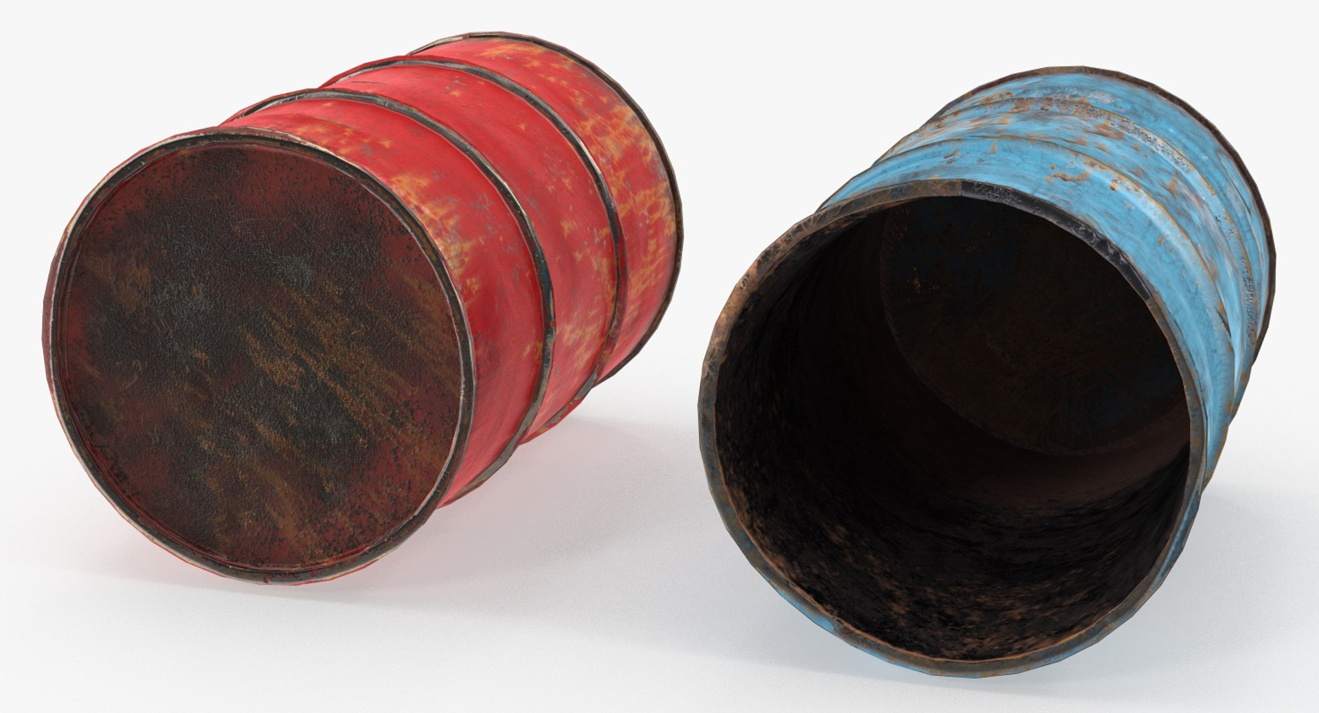 3D Rusty Waste Oil Drums - TurboSquid 1306760