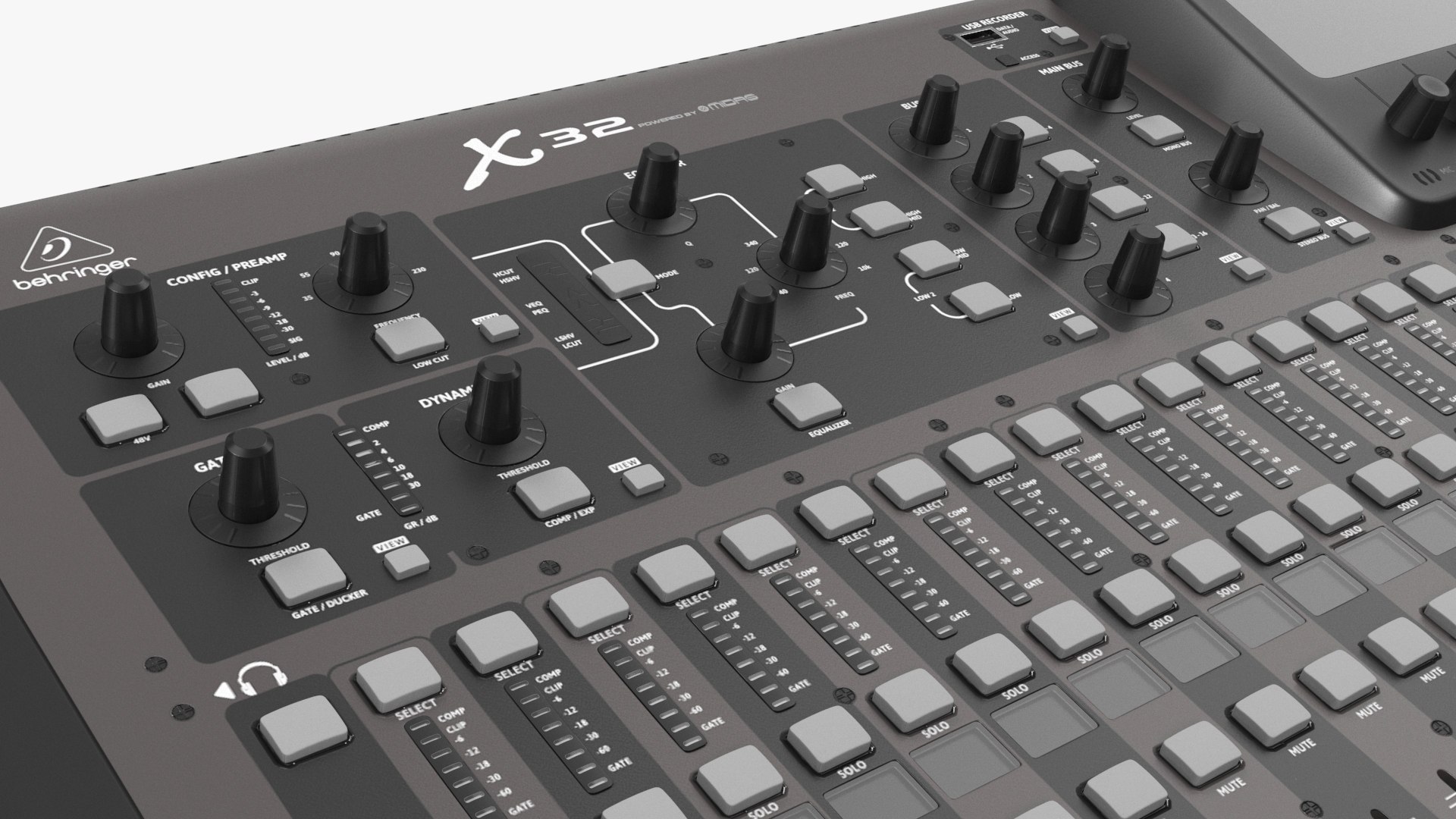 3D Behringer X32 Digital Mixing Console - TurboSquid 2183266