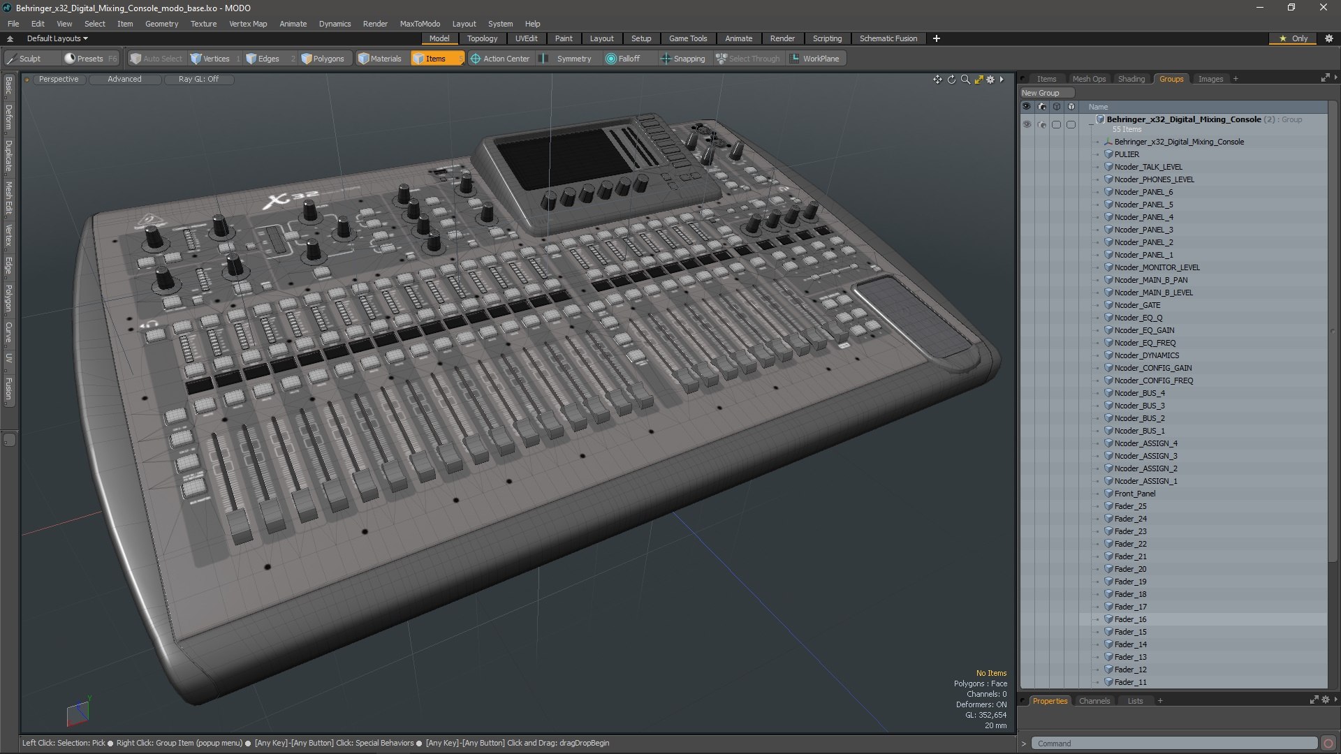 3D Behringer X32 Digital Mixing Console - TurboSquid 2183266