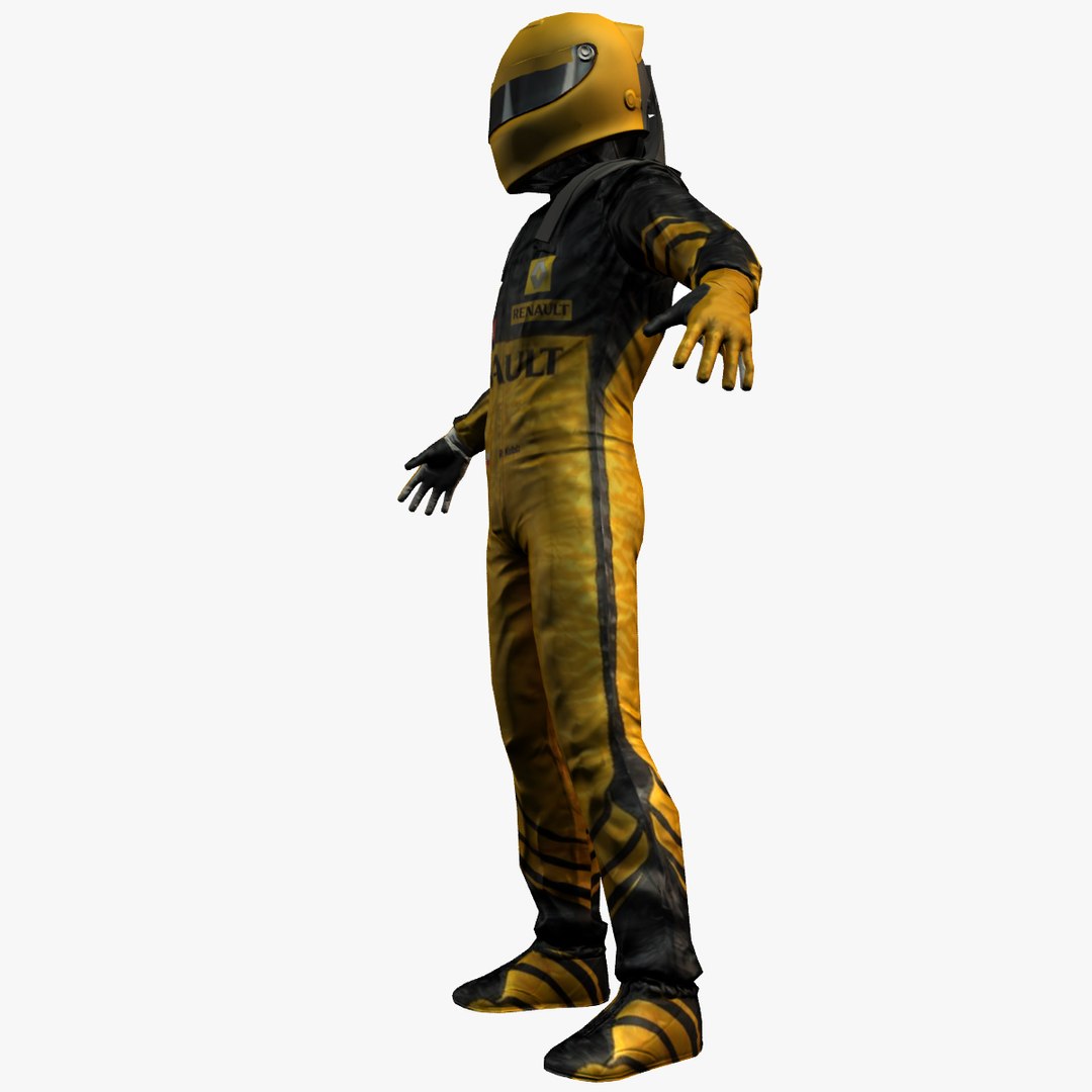 3d Racing Driver Model