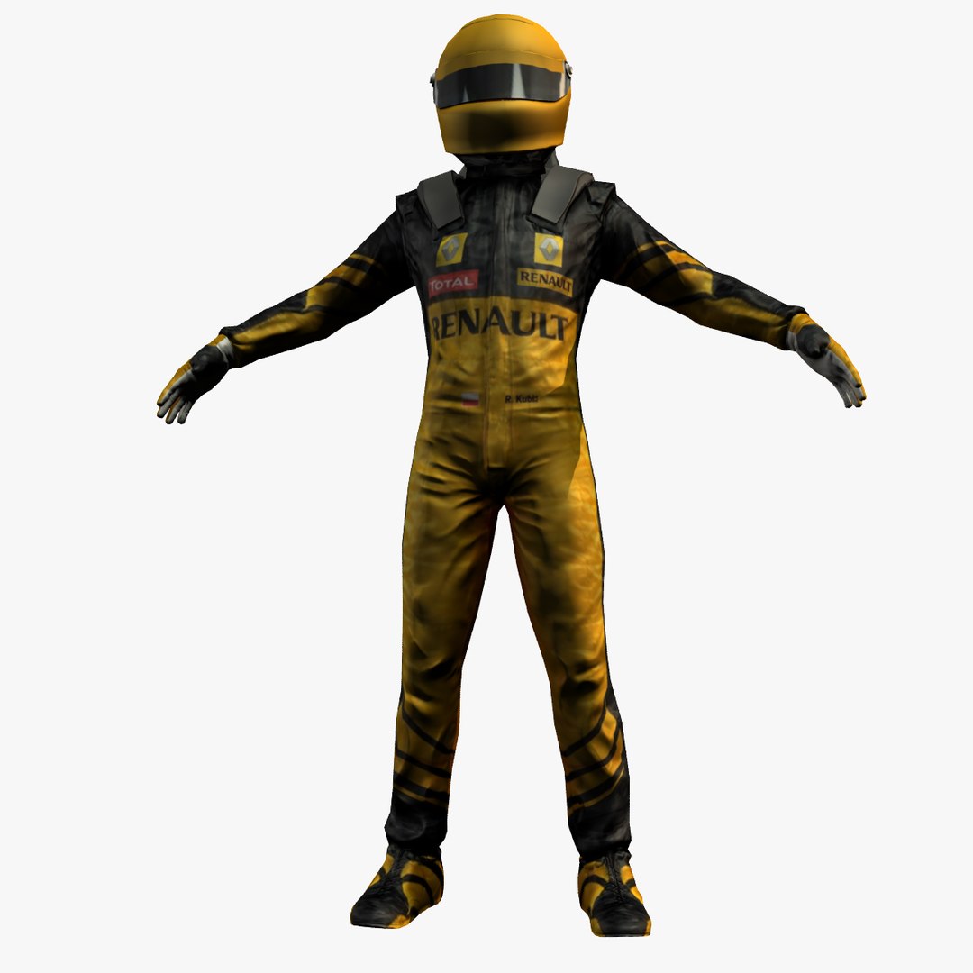 3d Racing Driver Model